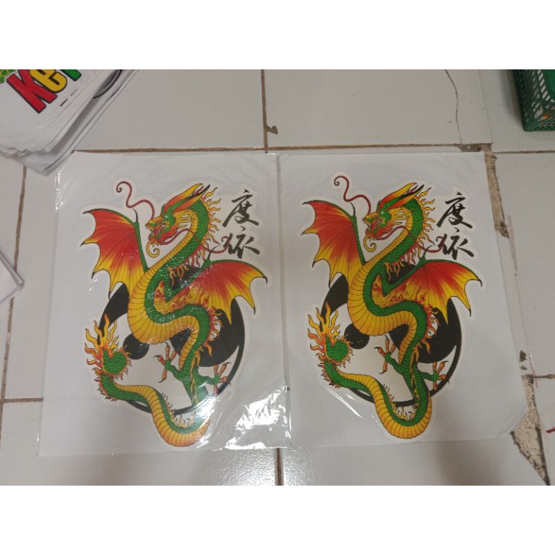 Jual stiker vinil stiker dashboard motor matic motif naga | Shopee ...