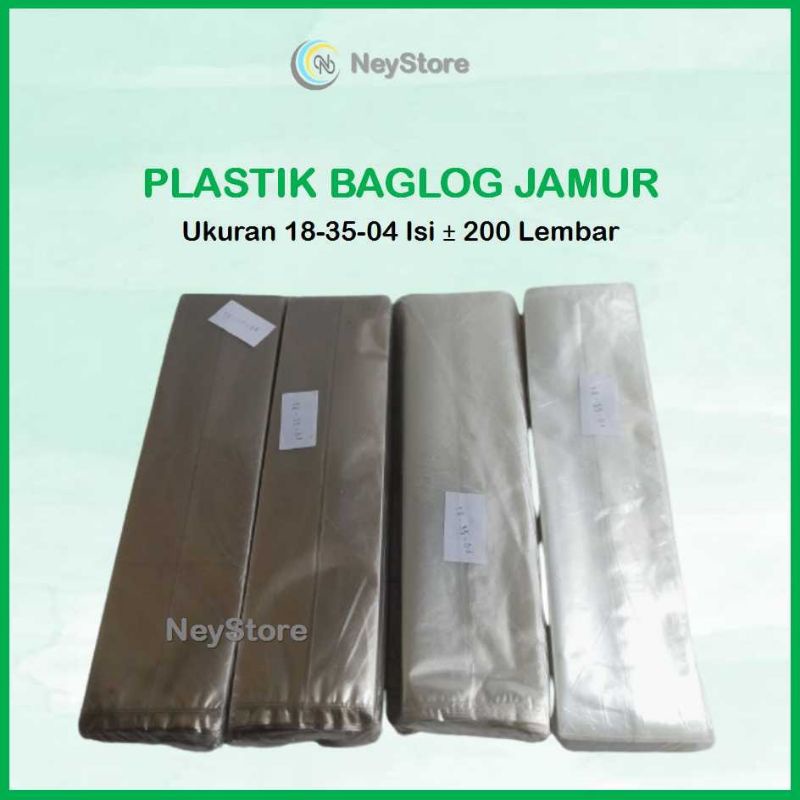 Jual Plastik Baglog Jamur Tiram Ukuran 18x35x04 Isi 200 Lembar | Shopee ...