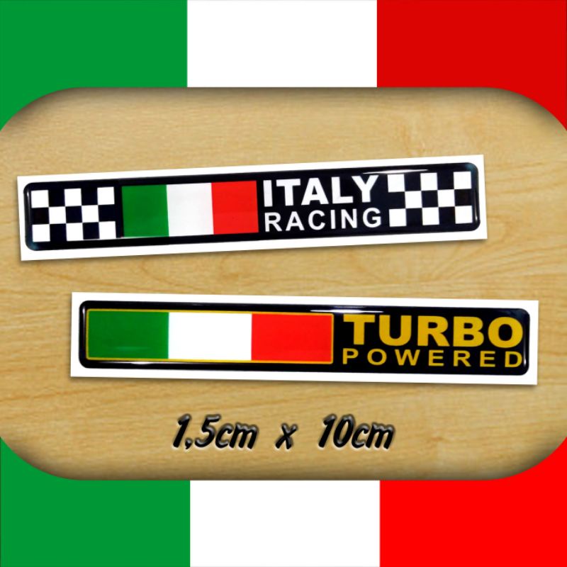 Jual Sticker Italy Racing Timbul / Emblem Italy Racing | Shopee Indonesia
