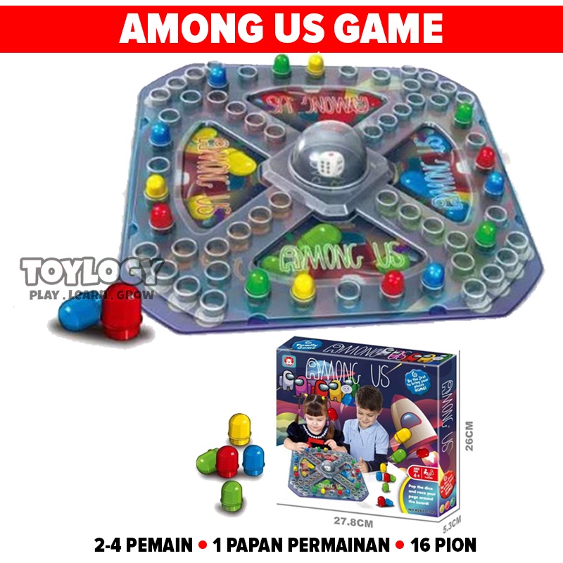 Jual Mainan Anak Keluarga Among Us Board Family Game Impostor Dadu Dice ...