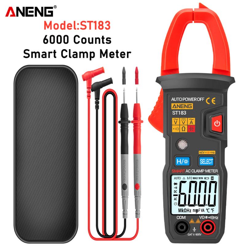 Jual tang ampere aneng ST 183 clamp meter listrik tang clamp amper ...