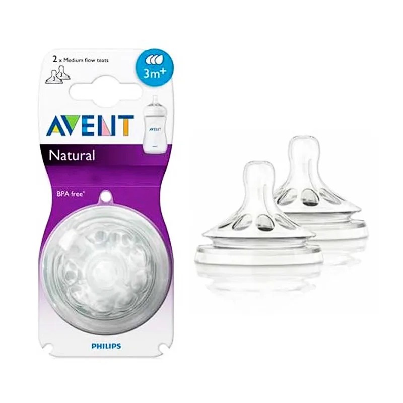 Jual Philips Avent Teat Natural 2pcs | Nipple Dot Natural Botol Susu ...