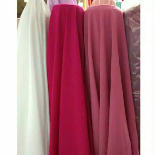Jual Bahan kain polosan CERUTY(Bahan dalaman/jilban) | Shopee Indonesia
