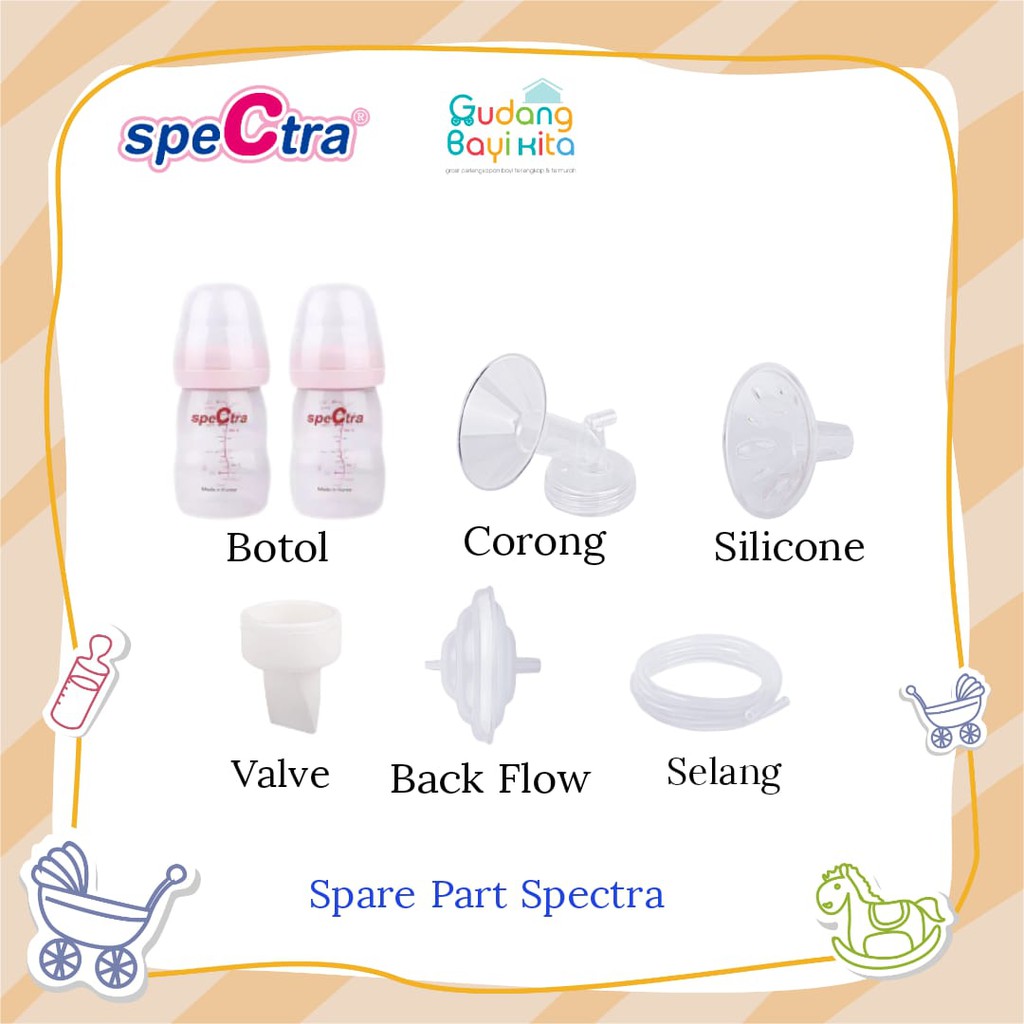 Jual Sparepart Spectra Botol, Corong, Silicone, Back Flow, Selang ...