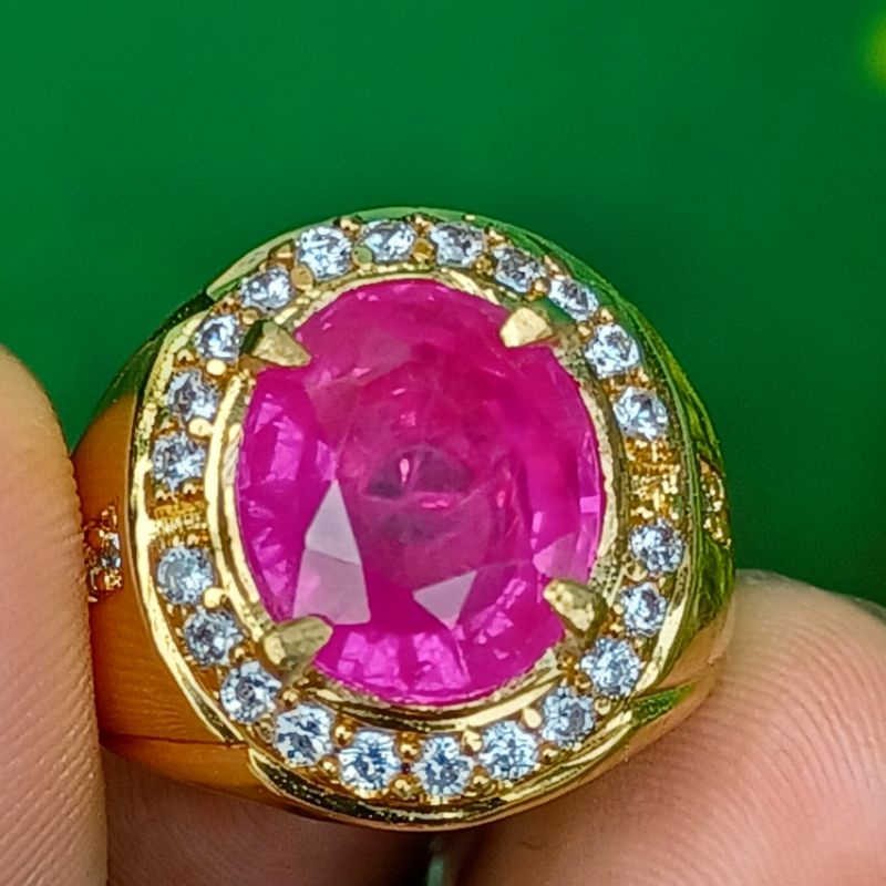 Jual CINCIN BATU MERAH SIAM ROSE BANGKOK | Shopee Indonesia