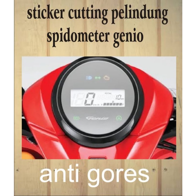 Jual stiker cutting sticker variasi pelindung spidometer motor Genio ...