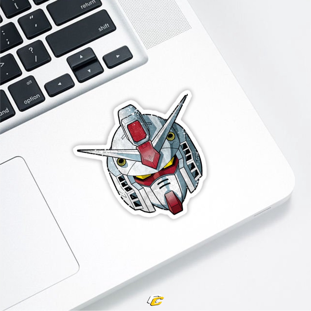 Jual GUNDAM HEAD STICKER | stiker laptop helm motor mobil universal ...