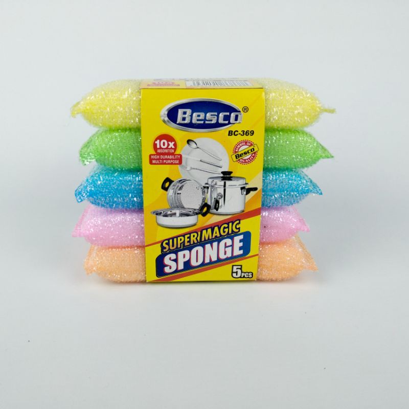 Jual Besco Super Magic Sponge Cuci Piring ( BC 369 ) | Shopee Indonesia