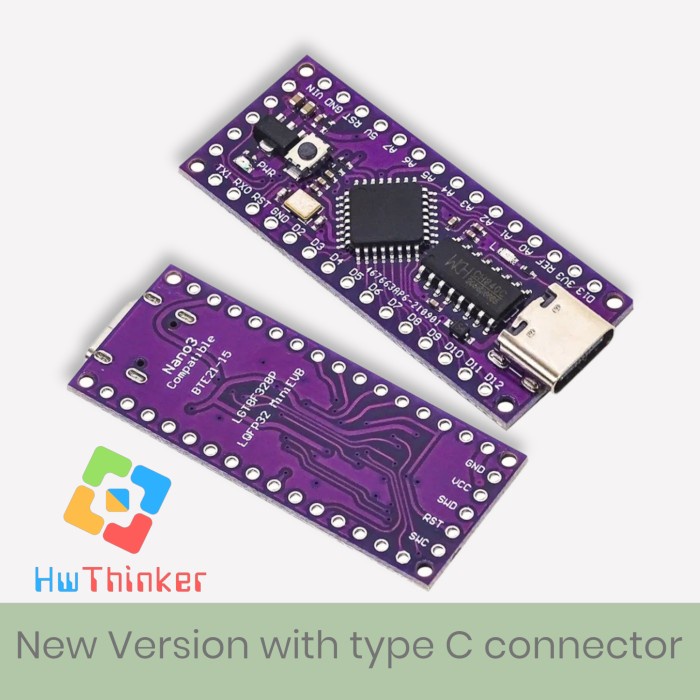 Jual LGT8F328P-LQFP32 MiniEVB TYPE-C pengganti Arduino Nano V3.0 ...