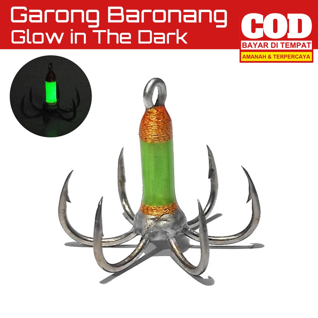 Jual Kail Pancing Garong Umpan Ikan Baronang Timah Glow in the Dark ...