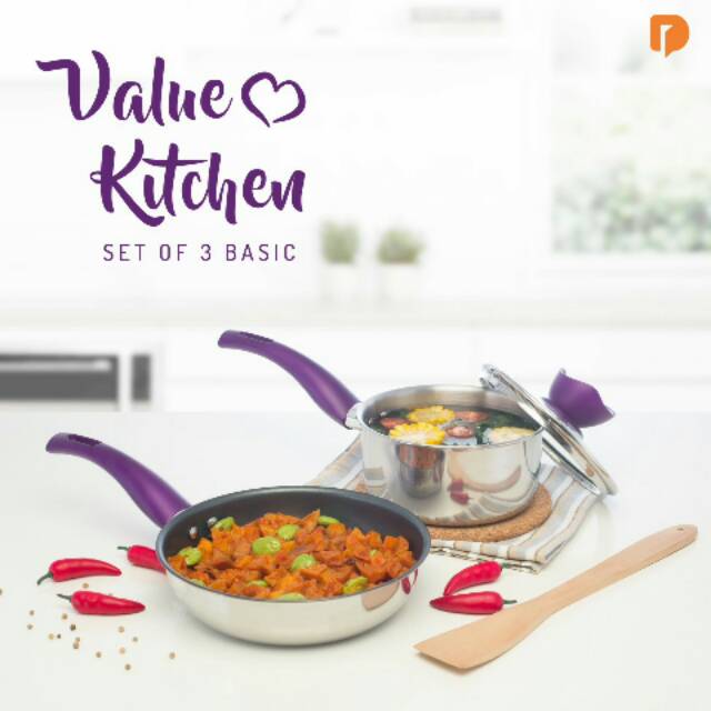 Jual VALUE KITCHEN SET OF 3 BASIC | Shopee Indonesia