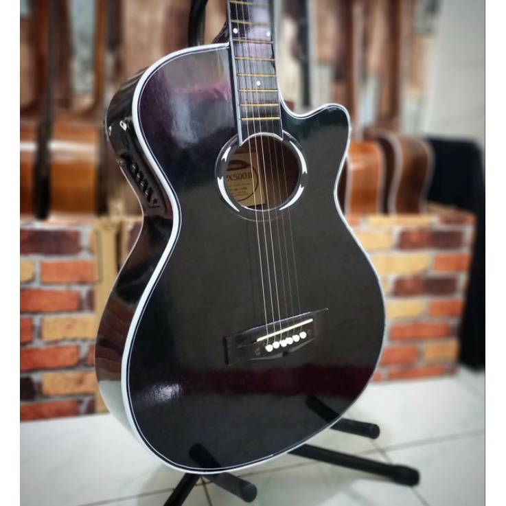 Jual Gitar Akustik Elektrik Tanam Besi (Bonus Pik & Kunci L) | Shopee Indonesia