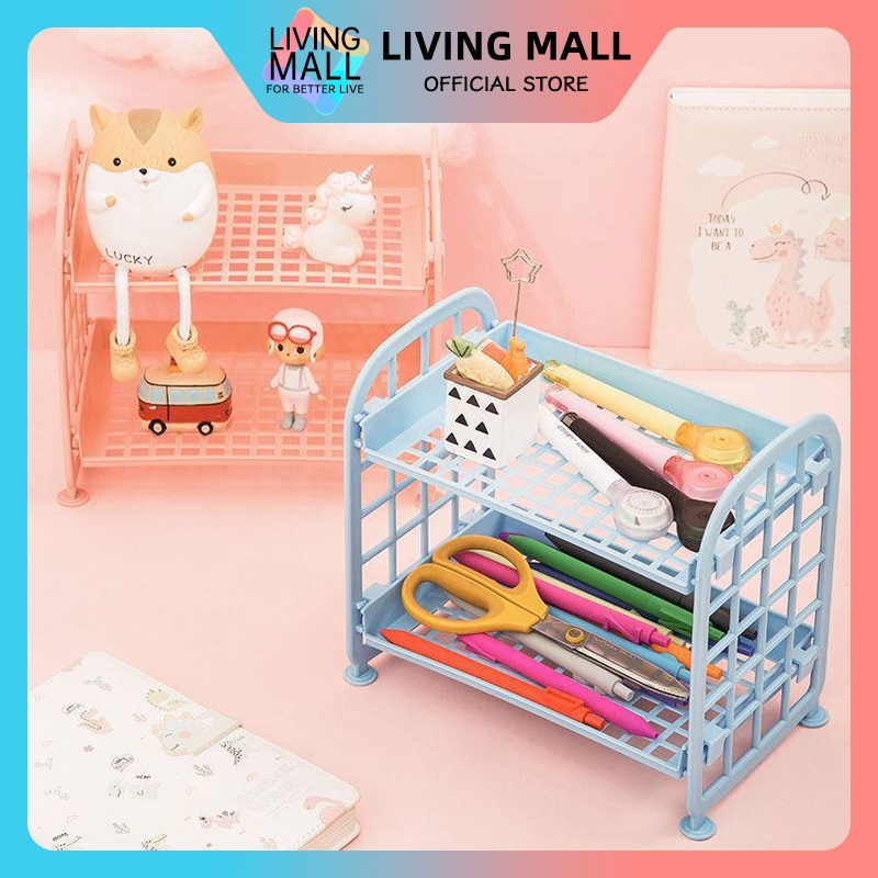 Jual Rak Meja Mini 2 Tingkat / Rak Meja Serbaguna / Rak Plastik 2 Susun ...