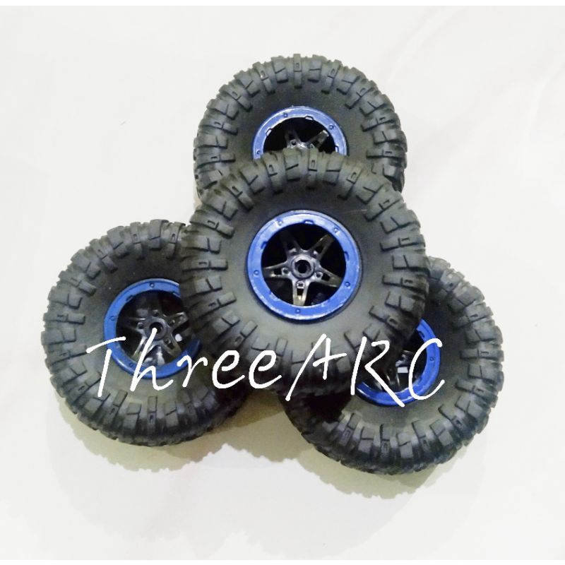 Jual 4 pcs ban dan velg mobil remote control roda rock crawler ...
