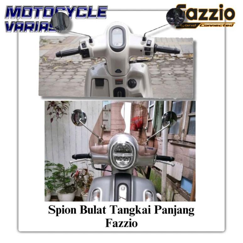 Jual Spion Fazzio Model Bulat Tangkai Panjang Full Chrome Fazzio (Cod ...