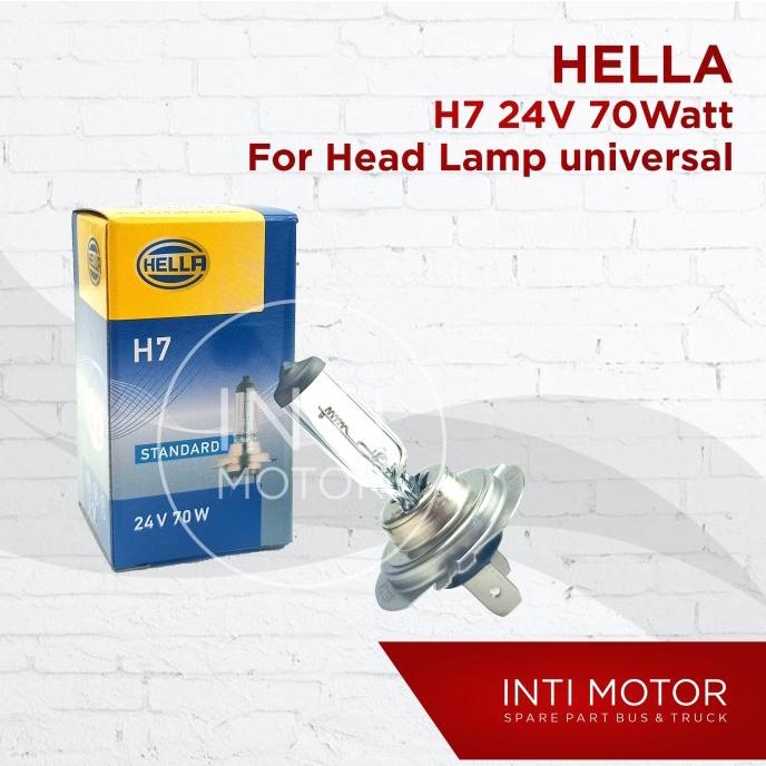 Jual HELLA - HEAD LAMP UNIVERSAL - H7 24V 70Watt ONDERDIL SPAREPART BUS ...
