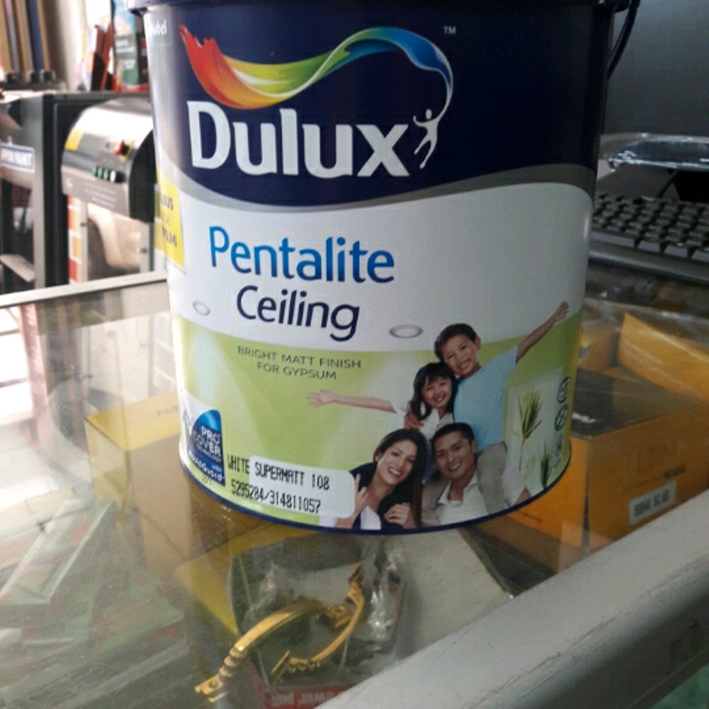 Jual DULUX PENTALITE CEILING 5 KG WHITE SUPERMATT 108 Ori | Shopee ...