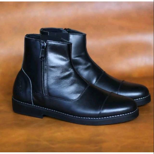 Jual Jenggel elegan black and choco zipper | Shopee Indonesia