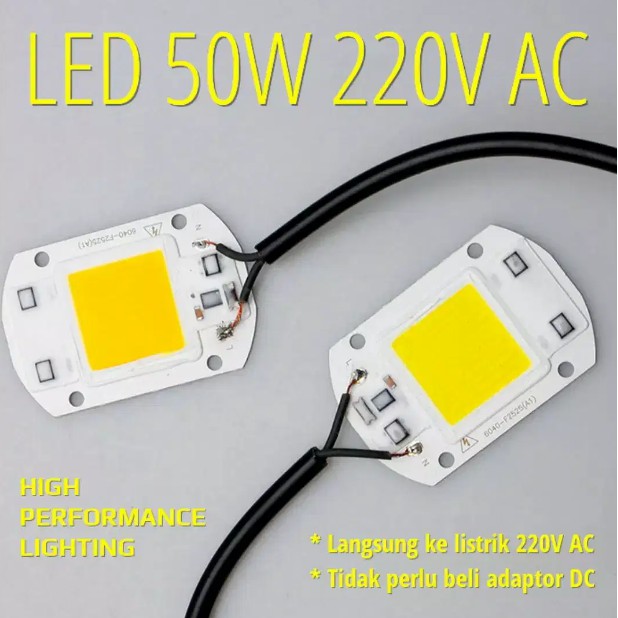 Jual Chip Lampu COB LED Floodlight Spotlight 220V 50W 120 Lm 5500~6000K ...