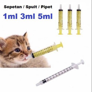 Jual SPET Kucing Suntikan 1ml / 3ml / 5ml Sepetan Spuit Pelontar Alat ...