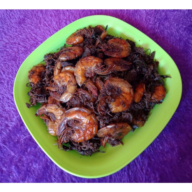 Jual Rendang Pakis + Udang, makanan khas ranah minang. | Shopee Indonesia