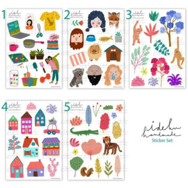 Jual Idekuhandmade Mix Sticker Set (Ideku handmade) | Shopee Indonesia