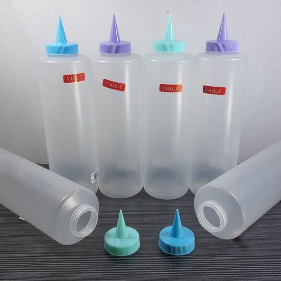 Jual BOTOL SAOS/MAYONES VIOLA CITOS 400ML-700ML BOTOL PLASTIK BENING ...