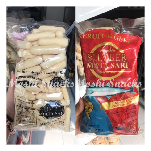 Jual Getes Bangka Panjang Sumber Mata Sari 250gr / Getas Kerupuk Pilus ...