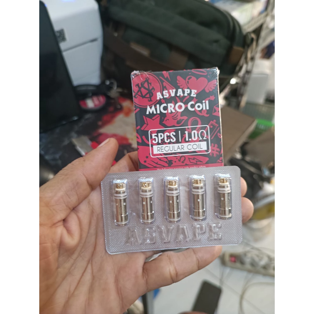 Jual COIL KOIL ASVAPE MICRO KIT 1.0 OHM REGULER VAPOUR AUTHEN HARGA 1 ...