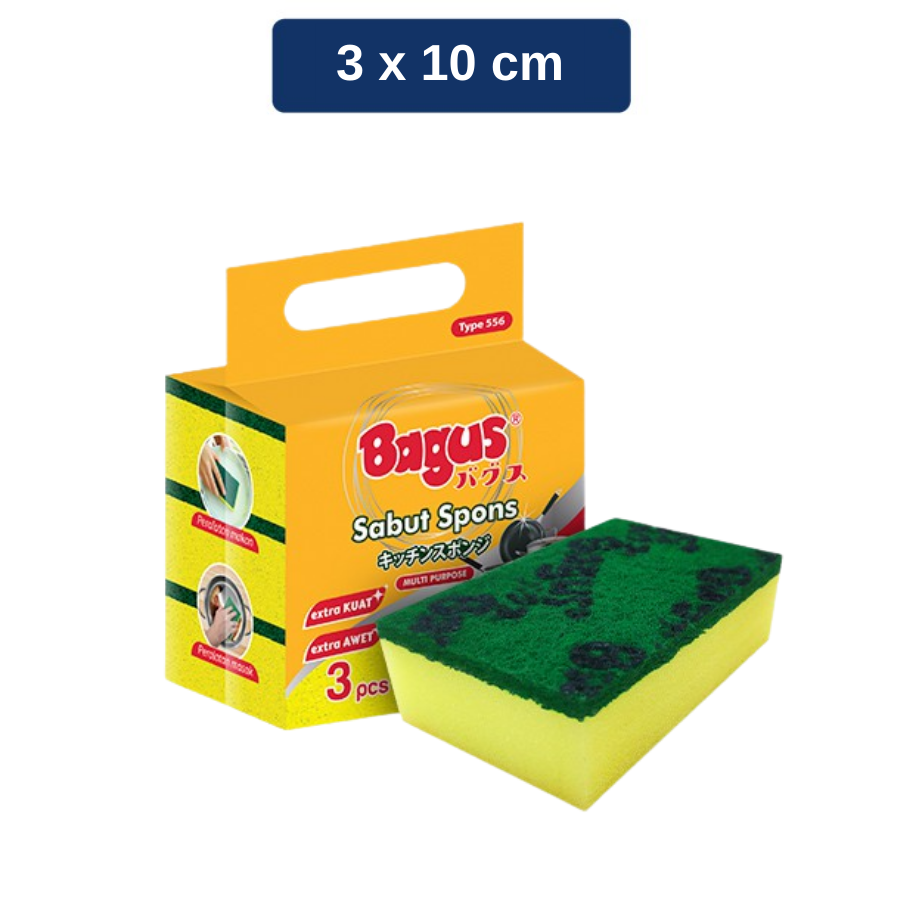 Jual Bagus Sabut Spons Serbaguna (Tipe 556) Isi 3 | Shopee Indonesia