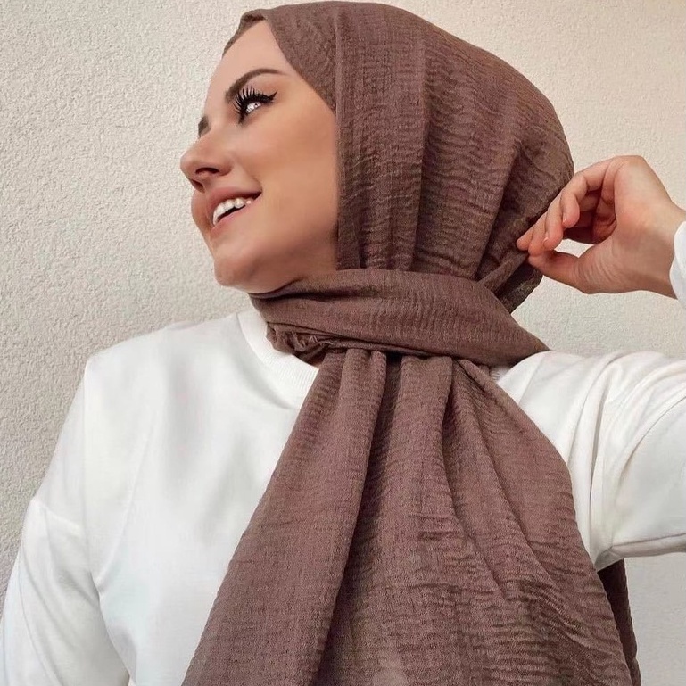 Jual PASHMINA CRINKLE / PASHMINA KUSUT RAWIS Mei Chen PASHMINA CRINKLE Premium Shawl ORI hijab ...