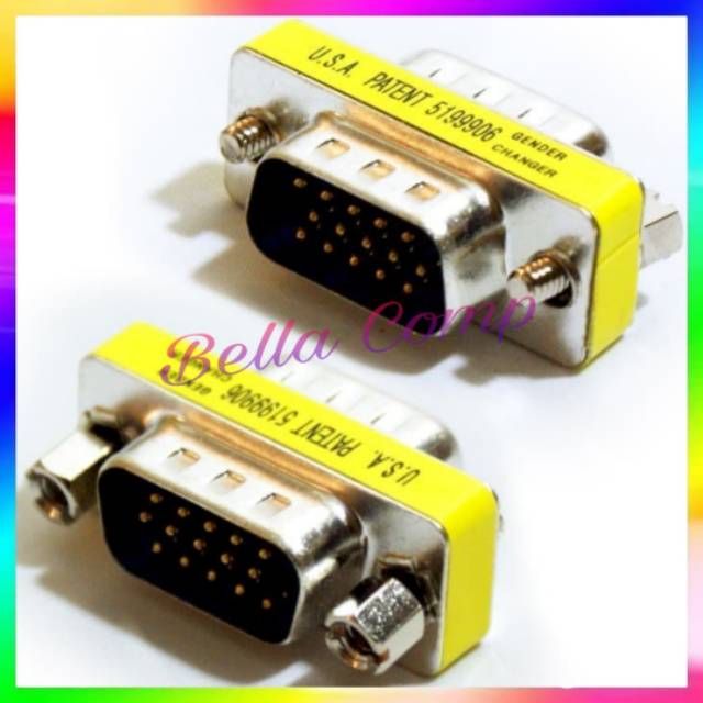 Jual GENDER VGA FEMALE FEMALE 15 PIN / KONEKTOR,CONNECTOR VGA FEMALE ...