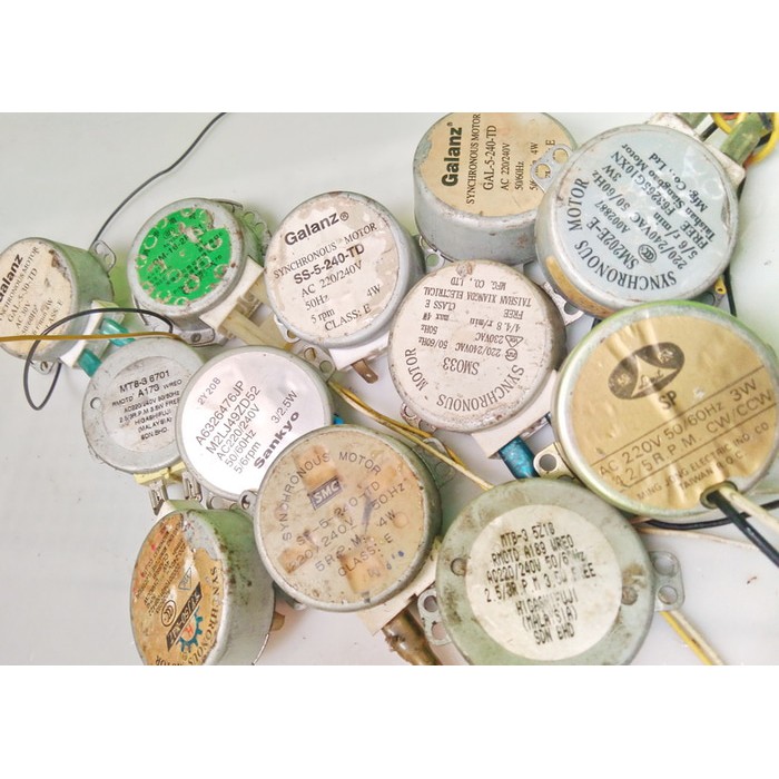 Jual AC synchronous motor 220-240Vac low rpm ex microwave rotating ...