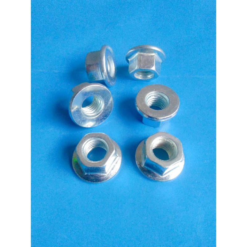 Jual Mur Flange M 8 Kunci 12 ( mur bibir ) | Shopee Indonesia