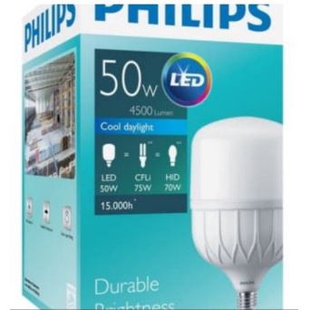 Jual Bohlam Lampu Philips 50w Jumbo Pijar LED bulb tforce Philips 50 ...
