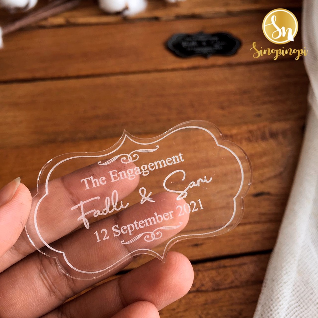 Jual LASER AKRILIK LABEL NAMA TAG | CUSTOM CUTTING GRAFIR DEKORASI ...