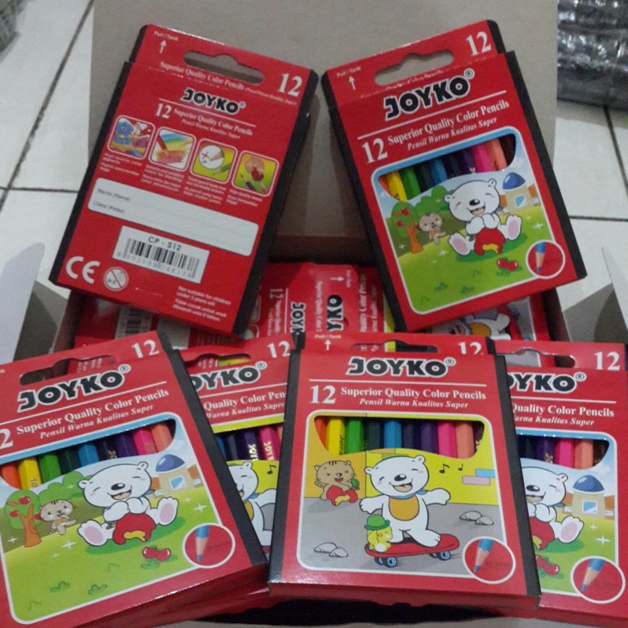 Jual Pensil Warna Joyko Pendek 12W | Shopee Indonesia