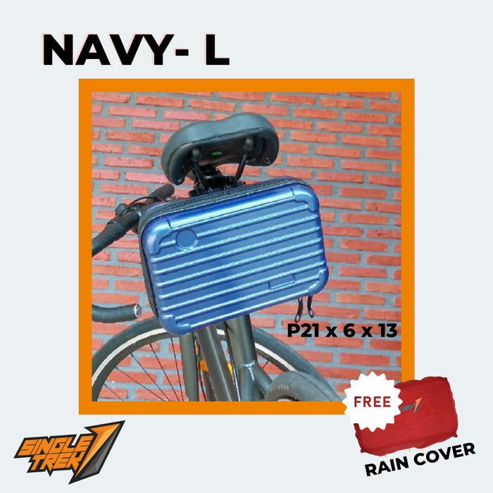 Jual Tas Koper Sepeda Anti Pecah Sedang Handlebar atau Bawah Sadel Navy ...