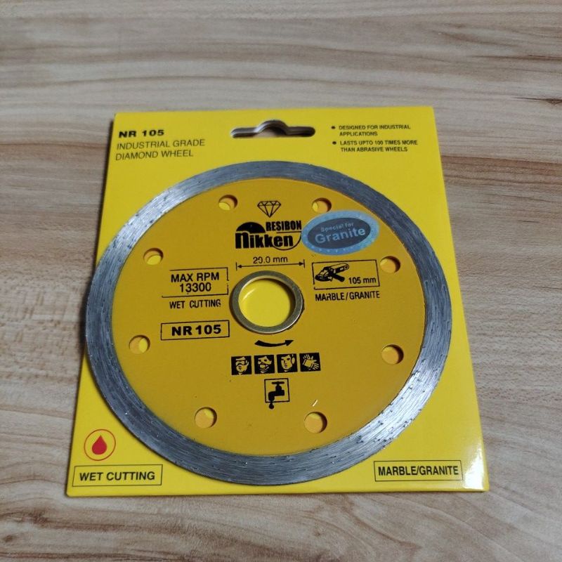 Jual diamond wheel nikken resibon wet/ pisau potong granit nikken ...