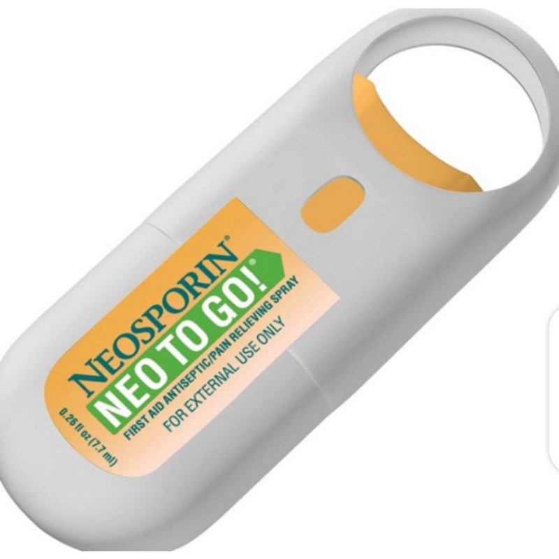 Jual Neosporin + Pain Relief Neo to Go First Aid Antiseptic/Pain Spray ...