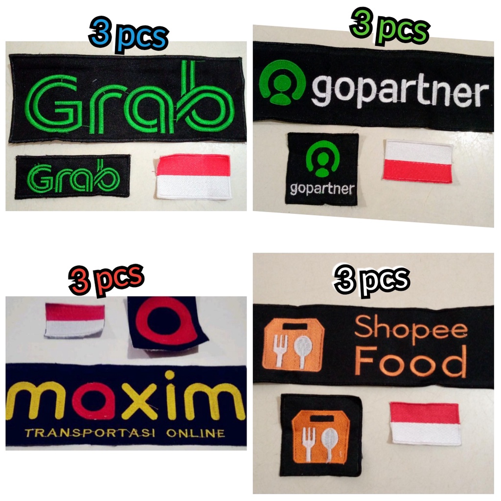 Jual LOGO MAXIM GOJEK GOPATNER GRAB DLL | Shopee Indonesia