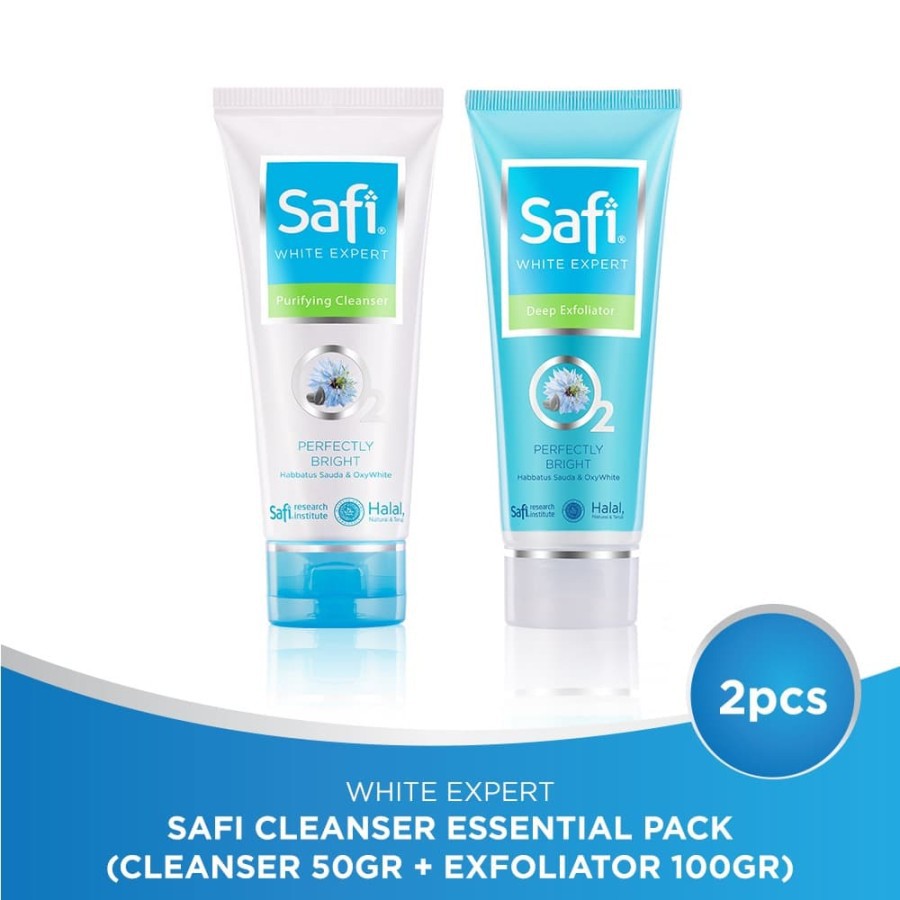 Jual Safi White Expert Cleanser Essential Pack (Cleanser 50gr + Exf ...