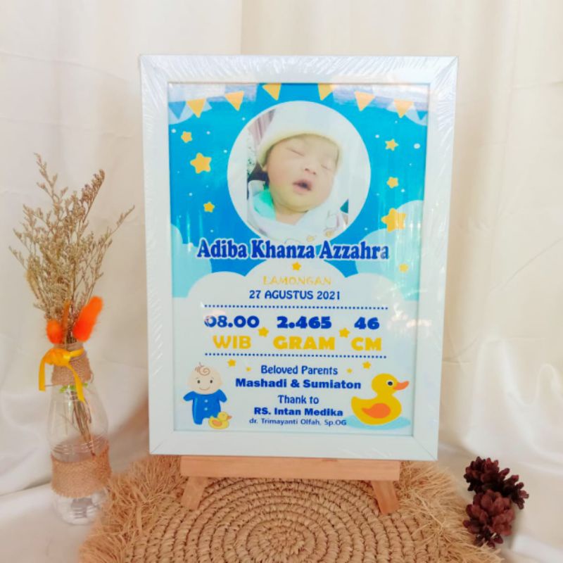 Jual Biodata bayi murah pigora berkaca | Shopee Indonesia
