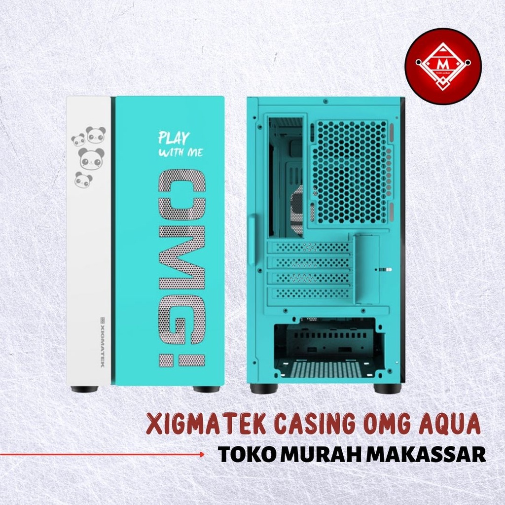 Jual CASING PC XIGMATEK CASING OMG AQUA / CASING GAMING XIGMATIK OMG ...