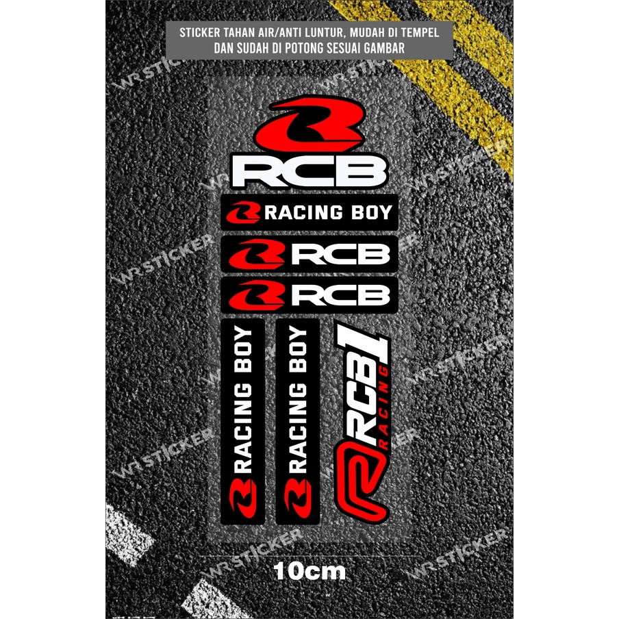 Jual Stiker cutting RCB satu set sticker racing | Shopee Indonesia