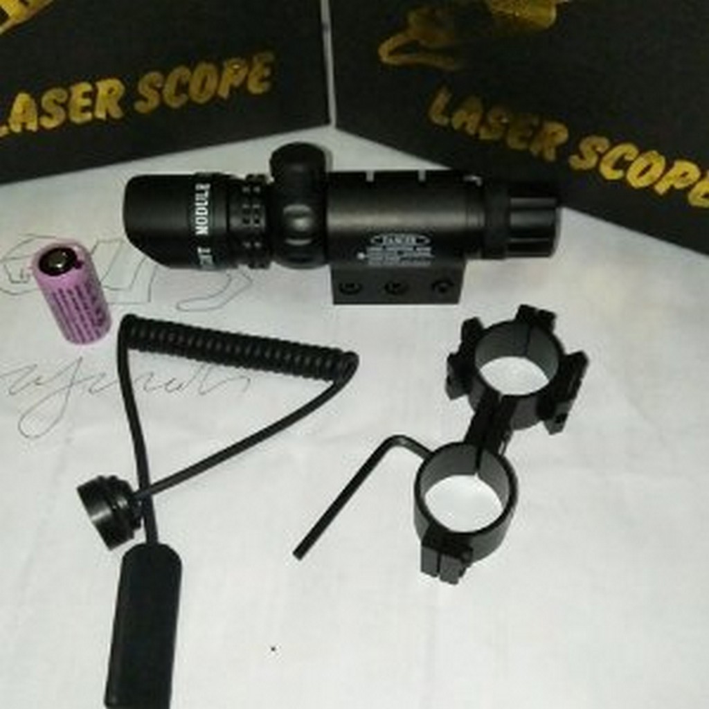 Jual laser scope sinar merah ori laser sight module armed porces gym ...