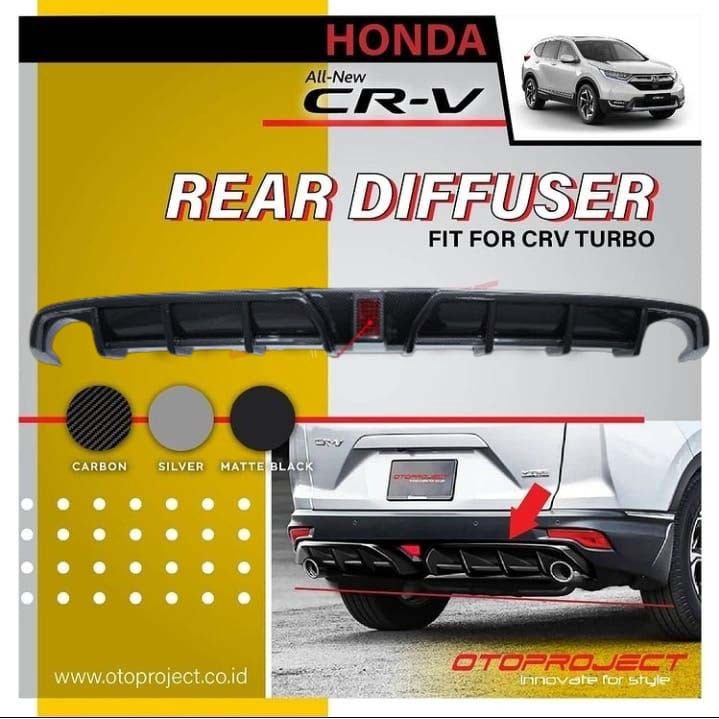 Jual Diffuser Skidplate CRV Turbo Otoproject Bodykit Bumper Belakang ...