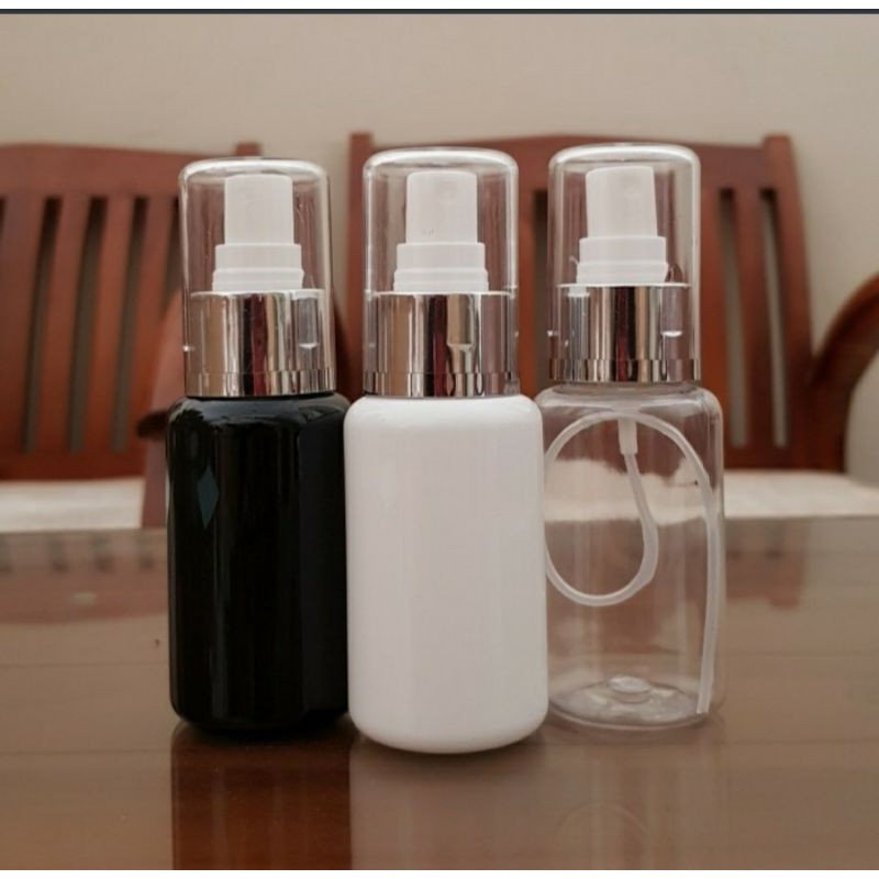 Jual Botol Spray 60ml Tubular Full Cap Silver Import | Shopee Indonesia