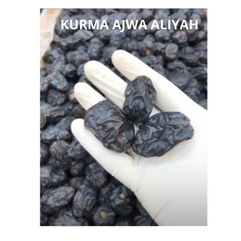 Jual kurma nabi ajwa al-Madinah 1kg/kurma ajwa gread A /kurma ajwa peremium | Shopee Indonesia