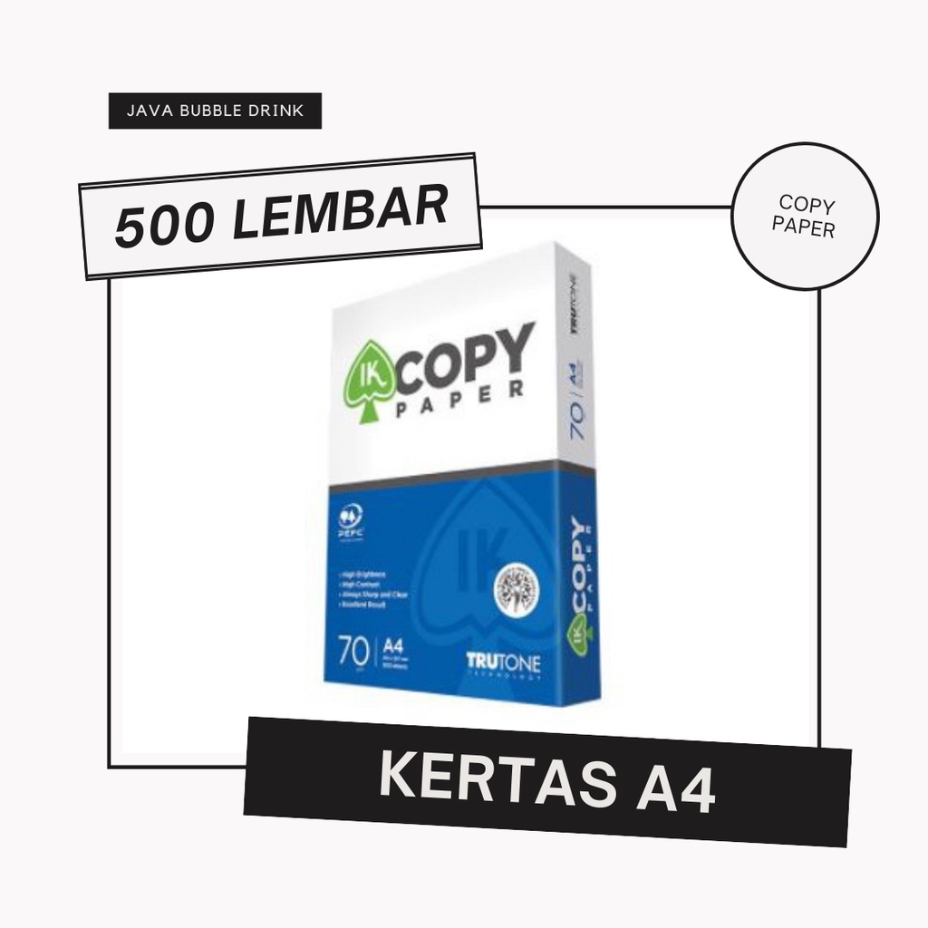 Jual Kertas A4 500 Lembar 70Gr Copy Paper | Shopee Indonesia